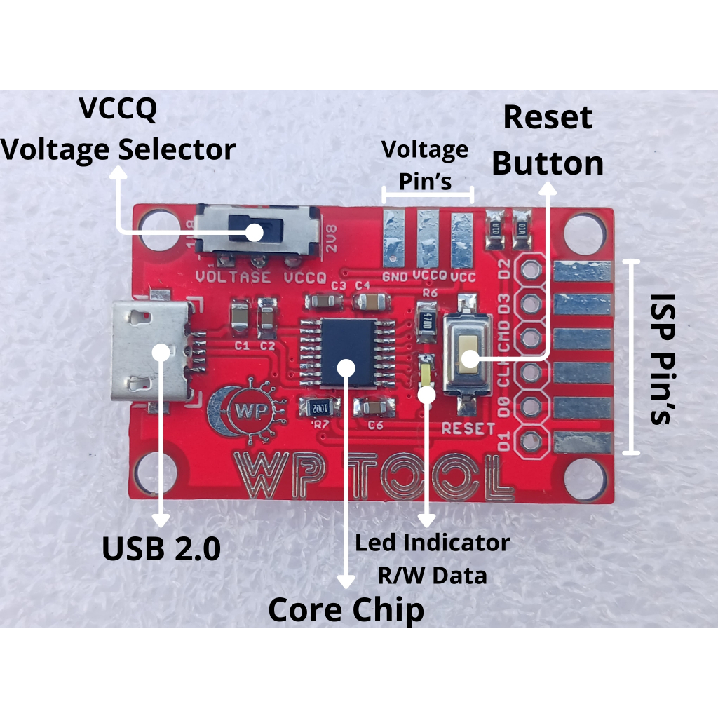 Jual WPTOOL PENGGANTI eTHR ISP UNIVERSAL / EMMC DIRECT ISP ( + software tools, acces suppport ...