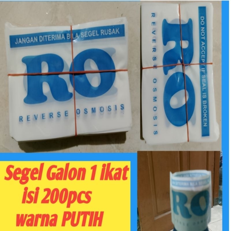 Jual Segel Galon Warna Putih isi 1 ikat(200pcs) | Shopee Indonesia