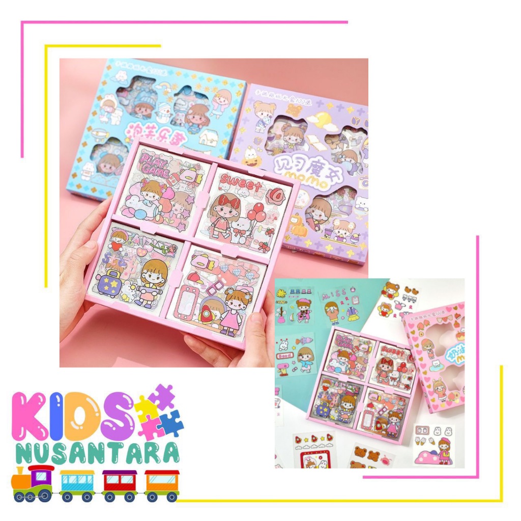 Jual KN319 Sticker Momo Waterproof Isi 100 Lembar Per Box | Shopee ...