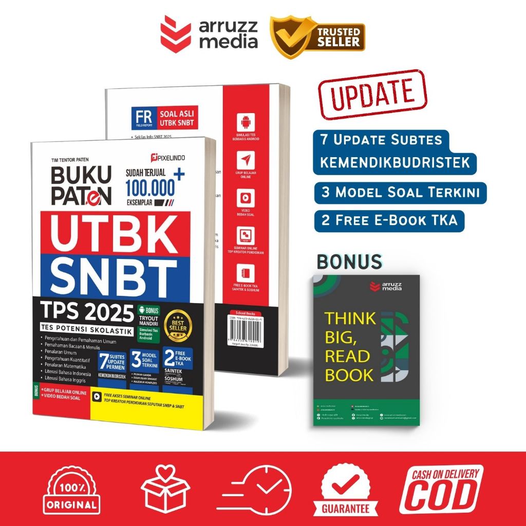 Jual UPDATE Buku Paten UTBK SNBT TPS 2025 Arruzzmediastore | Shopee Indonesia