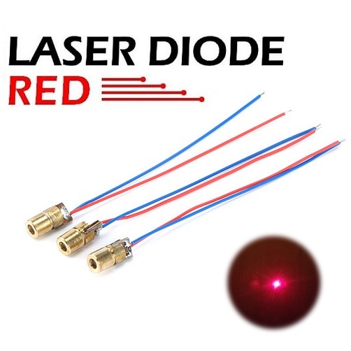 Jual 650nm 6mm 5mw 5v Laser Dot Diode Module Head Wl Red Laser Diode ...