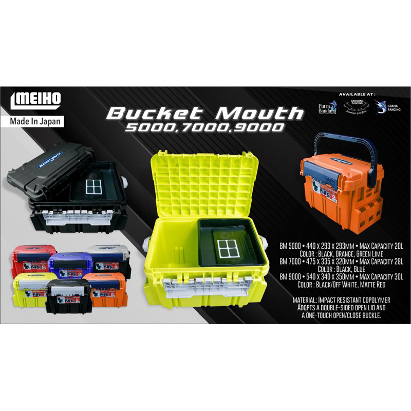 Jual TACKLE BOX MEIHO BM MADE IN JAPAN / BOX PERLENGKAPAN ALAT PANCING | Shopee Indonesia
