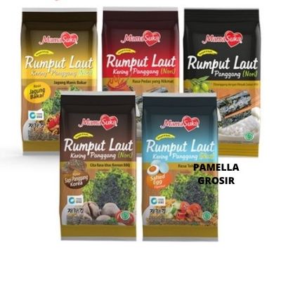 Jual RUMPUT LAUT MAMASUKA 2X4.5 g ISI 2 PCS RASA PEDAS ,ORIGINAL, SAPI ...