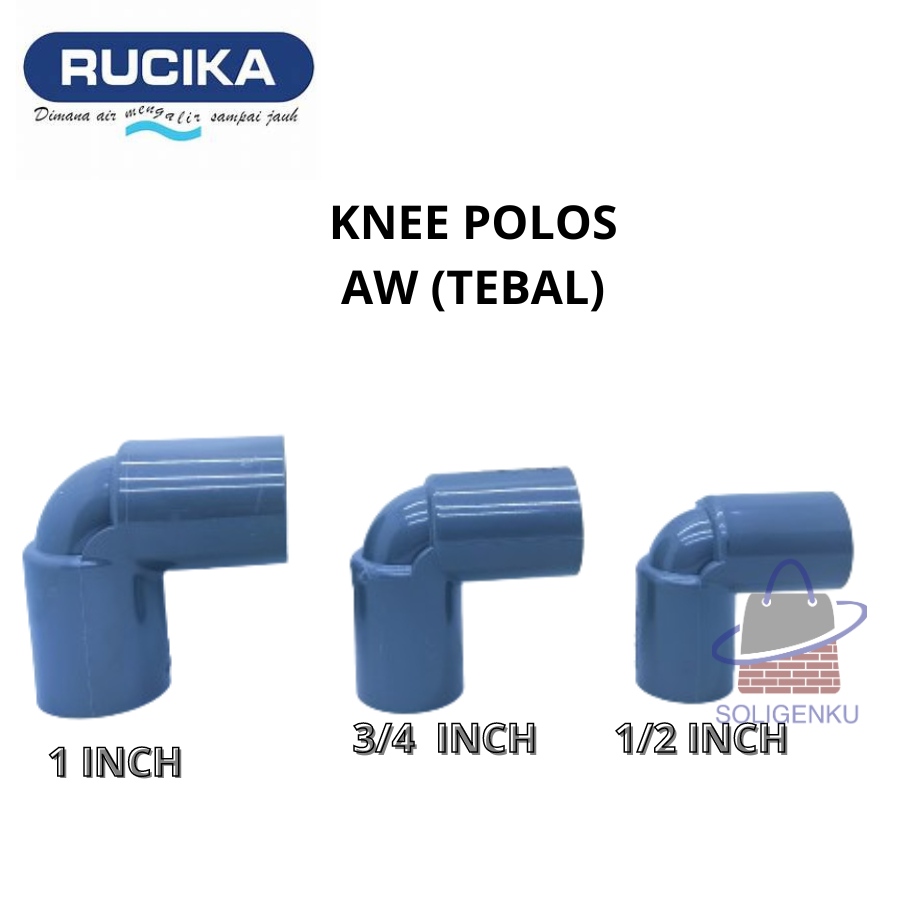 Jual Elbow Knee AW 1/2 inch (RUCIKA) / Knie Pipa Rucika keni Sambungan Pipa | Shopee Indonesia