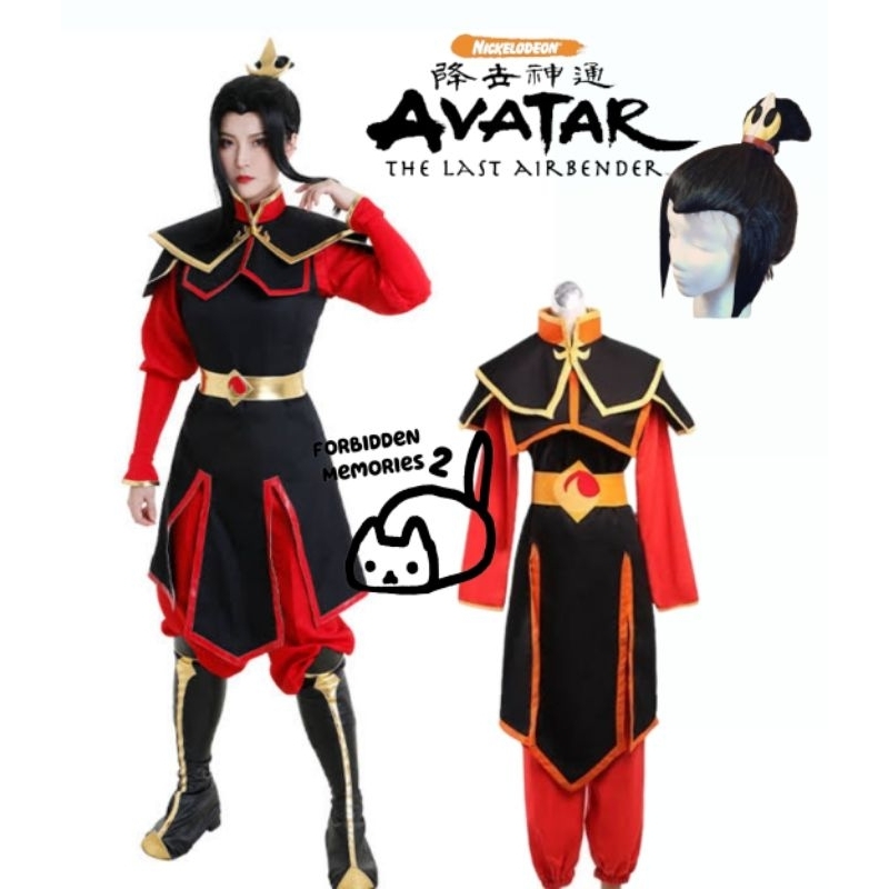 Jual FULLSET COSPLAY Azula Avatar The Last Airbender DENGAN WIG ...