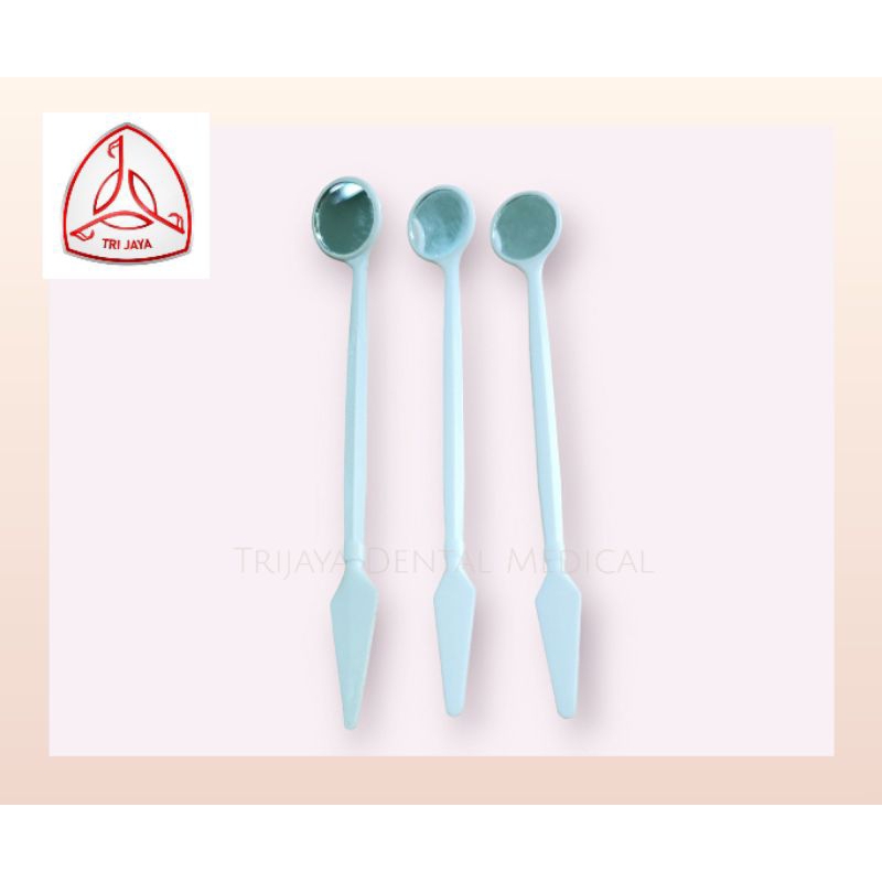 Jual Trijaya Dental Medical Kaca mulut disposible/ Sement spatula ...