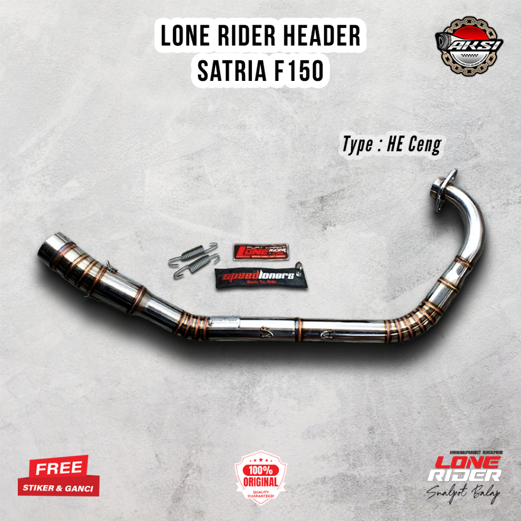 Jual ORIGINAL LONE RIDER Header Pipa High End Satria FU - Knalpot ...