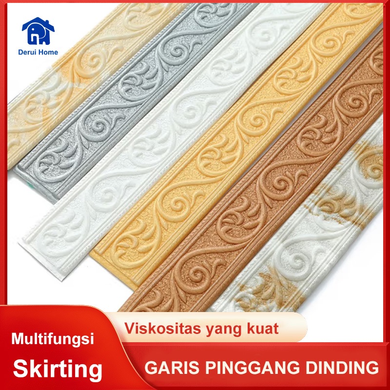 Jual Wall Border List 3D Foam 230cm*5cm List Wallpaper Dinding Strip ...