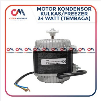 Jual Motor Kondensor 34 Watt Kulkas Showcase Freezer Fan Dinamo Kipas ...