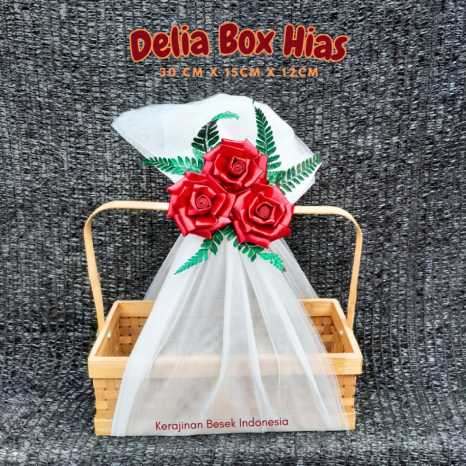 Jual DELIA BOX HIAS BUNGA HAMPERS HANTARAN PARSEL toples kue kering ...