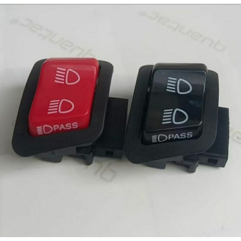 Jual Saklar Tombol Lampu Dim Beam On off 3 4 Pin Model Vietnam Merah ...