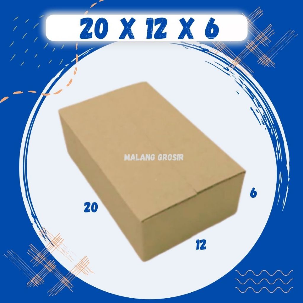Jual Box 20x12x6 Kardus A1 Packing Karton Dus Kotak Kemasan Obat Mainan ...