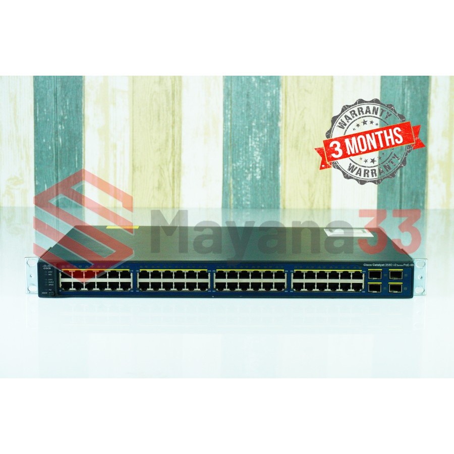 Jual Switch Cisco Catalyst 3560 V2 Series POE 48 Port WS-C3560V2-48PS ...