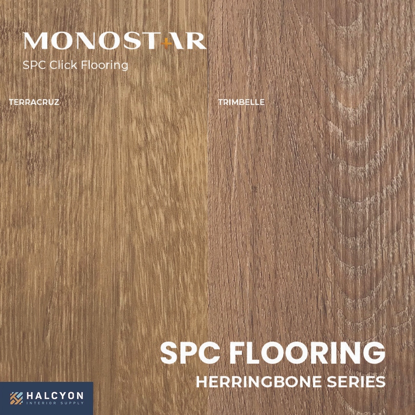Jual SPC Flooring / SPC Lantai / Lantai Kayu Monostar Herringbone ...