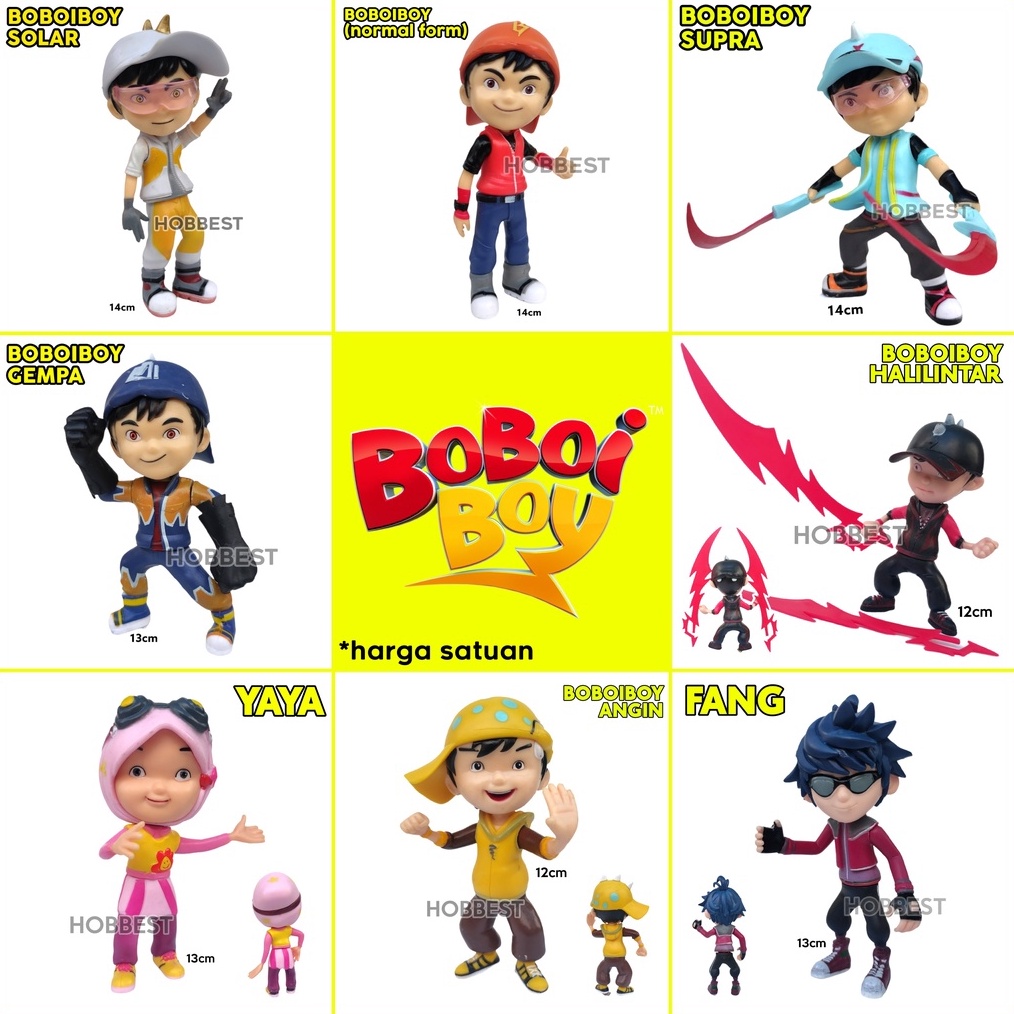 Jual KODE K14U Action Figure BOBOIBOY HARGA SATUAN Miniatur Topper ...