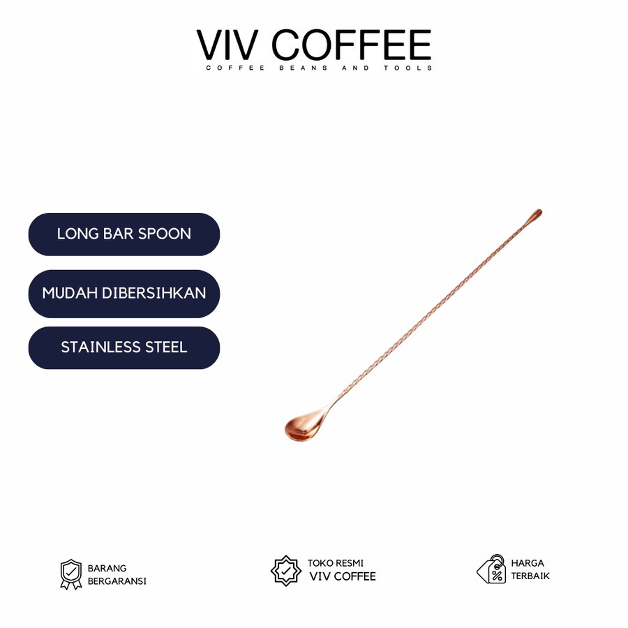 Jual Long Bar Spoon Cocktail Sendok Pengaduk Panjang 30cm | Shopee ...