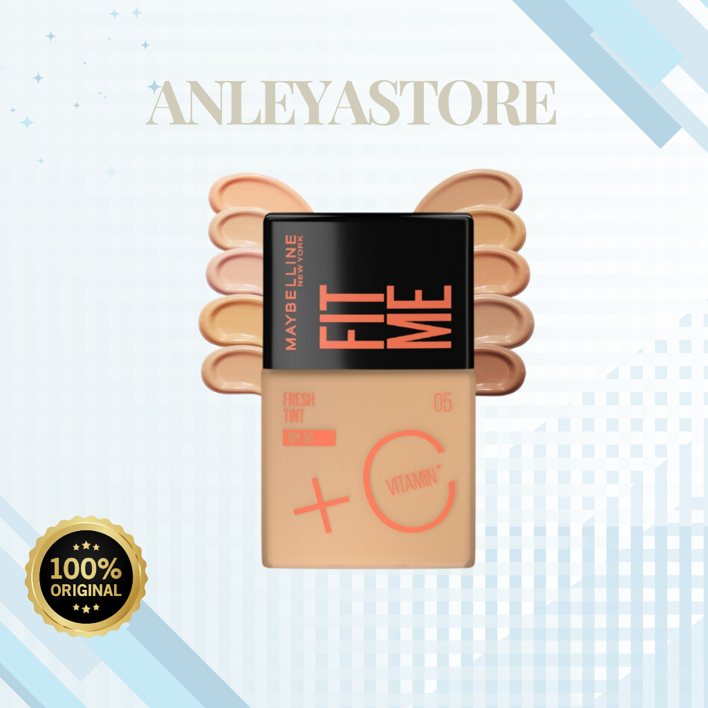 Jual Maybelline Tinted Suncreen Fit Me Fresh Tint 3 IN 1 30ml SPF 50 PA ...