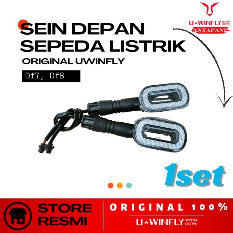 Jual Lampu sein depan sepeda listrik original UWINFLY DF7 DF8 | Shopee Indonesia