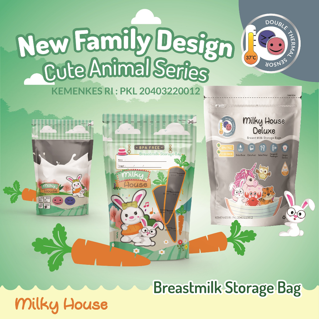 Jual Milky House Deluxe Kantong ASI 120ml-30 Pcs Double Thermal Sensor/ KEMENKES RI PKL ...