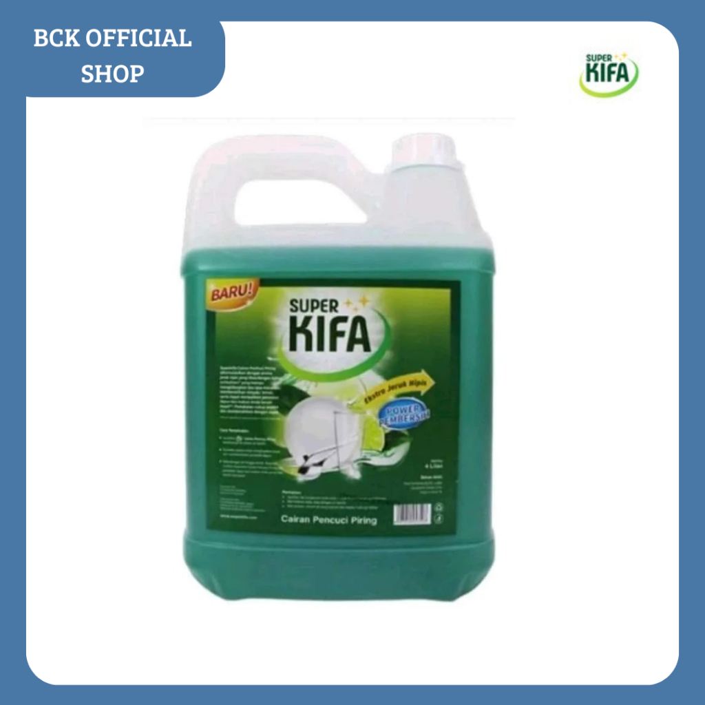 Jual Super Kifa Sabun Cuci Piring Jeruk Nipis 4L (JERIGEN) | Shopee ...