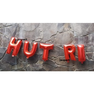Jual Balon Huruf Merah Silver HUT RI 80 40cm 7pcs | Shopee Indonesia