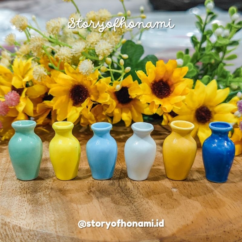 Jual MINIATUR 1:12 GUCI TINGGI KECIL (1.5 x 1.5 x 2.7 cm) VAS BUNGA ...