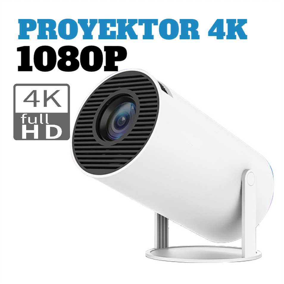 Jual Projector mini tabung HY300 Infocus LED Proyektor 4K Wifi6 Dualband lumens. | Shopee Indonesia