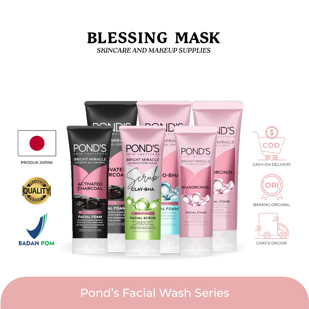 Jual Pond's Facial Foam | Ponds Facial Foam | Daily Scrub | Facial ...