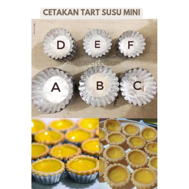 Jual CETAKAN PIE SUSU MINI - CETAKAN TART SUSU MINI isi 20pcs/kodi ...