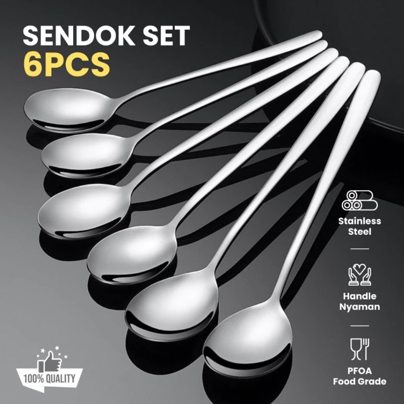 Jual Sendok Korea Set isi 6 pcs | Sujeo Korean Spoon Stainless | Shopee ...