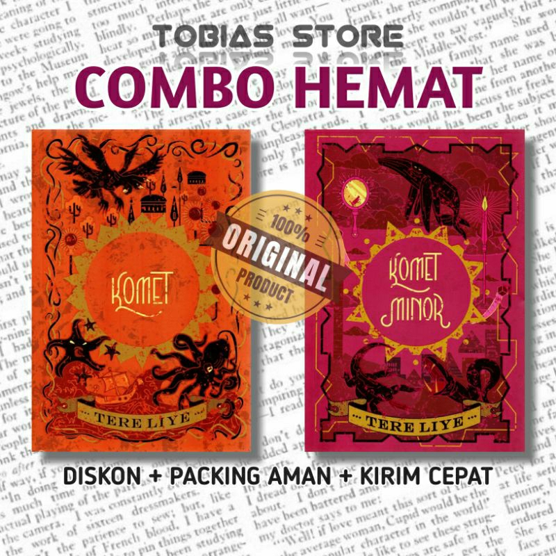 Jual PAKET NOVEL KOMET & KOMET MINOR ORIGINAL - TERE LIYE COMBO HEMAT 2 ...