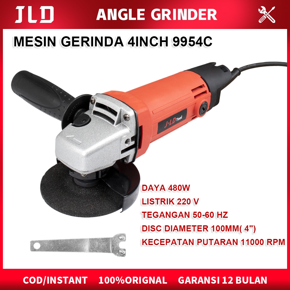 Jual JLD Mesin Gerinda 9954C / Angle Grinder - Mesin Potong Grinda Gurinda 480W MESIN GERINDA ...