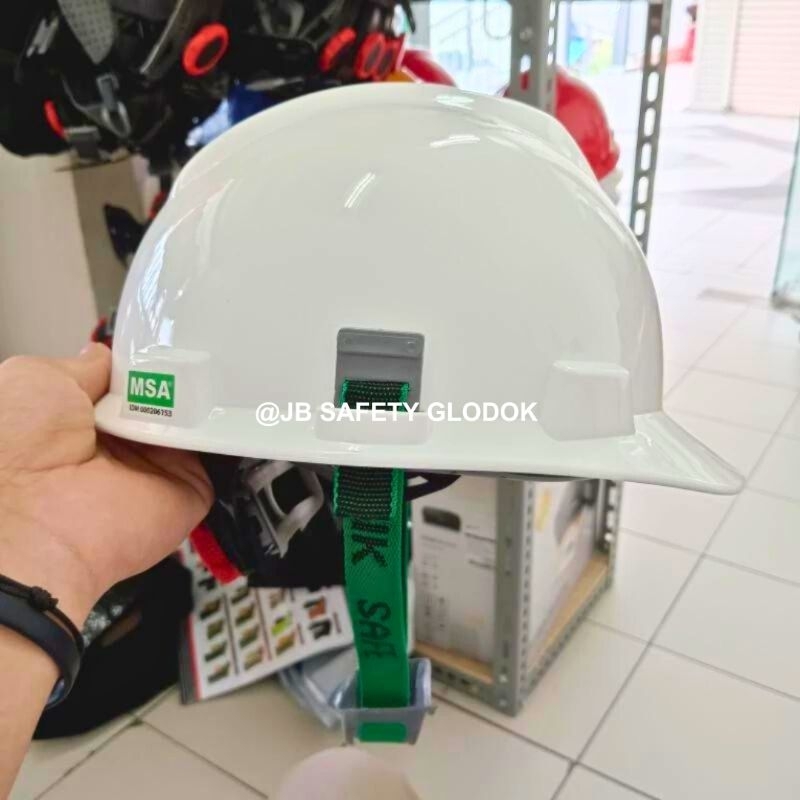 Jual HELM SAFETY MSA V GARD STANDARD SNI LENGKAP ORIGINAL WARNA PUTIH ...