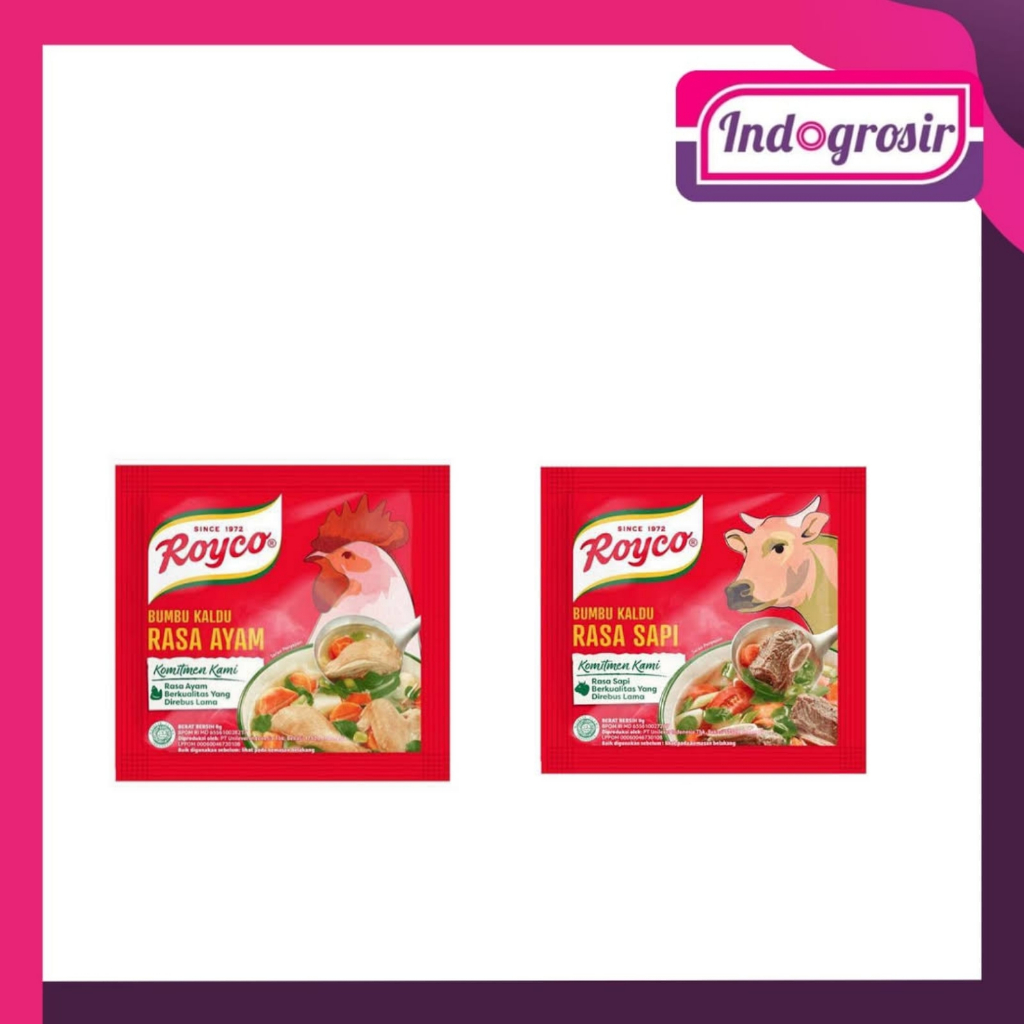 Jual ROYCO BUMBU KALDU PENYEDAP RASA AYAM & SAPI RENTENG PROMO | Shopee ...
