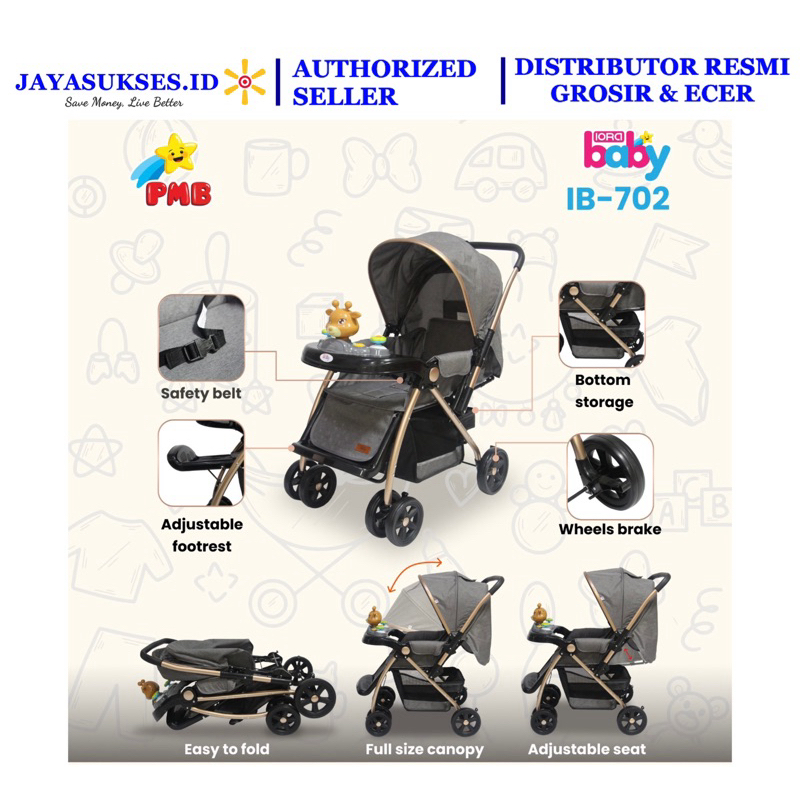 Jual STROLLER BABY IORA BABY IB702 STROLLER BAYI IORA BABY IB 702 ...