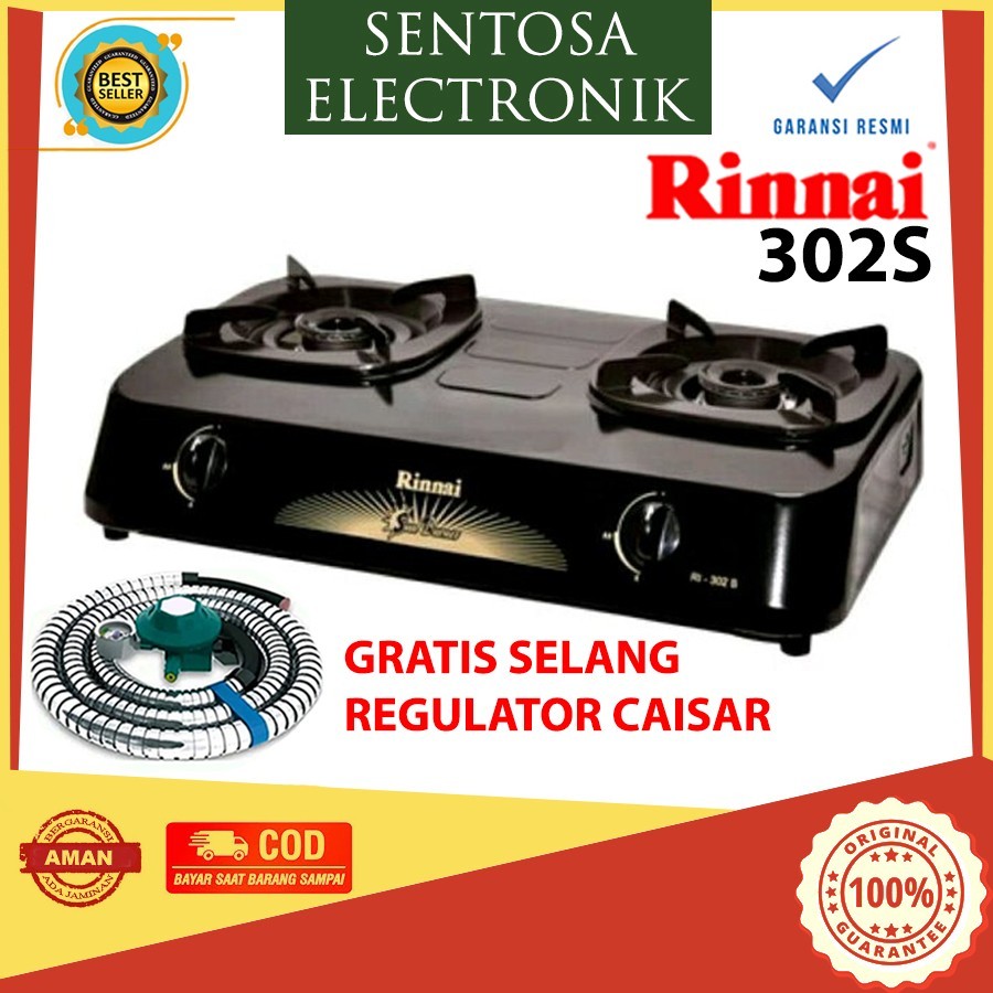 Jual Kompor gas Rinnai RI-302S Kompor Gas 2 Tungku Sun Burner (Ukuran ...