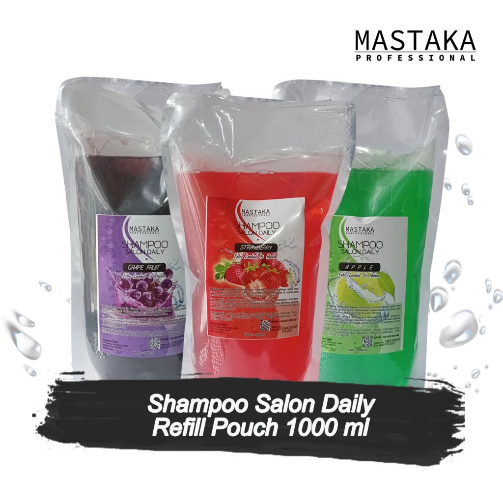 Jual MASTAKA Shampoo Salon Daily 1000 ml Literan sampo Wangi Refill 1 ...