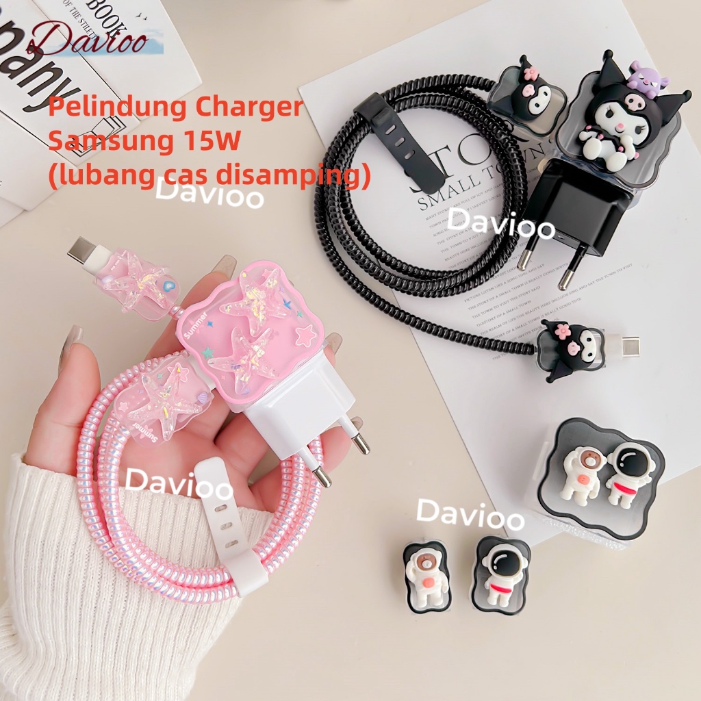 Jual Samsung 15w(lubang cas disamping)Pelindung Kabel Carger Set 5 PCS ...