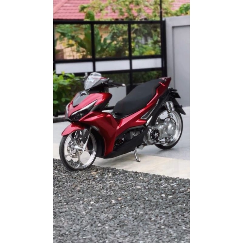 Jual Stiker Decal aerox Nmax mio sporty Warna Merah Candy Premium ...