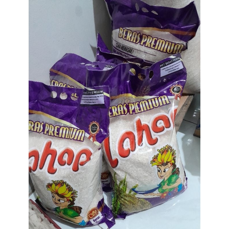 Jual BERAS PREMIUM 5KG LAHAP, PANOKAWAN, SETRA RAMOS | Shopee Indonesia