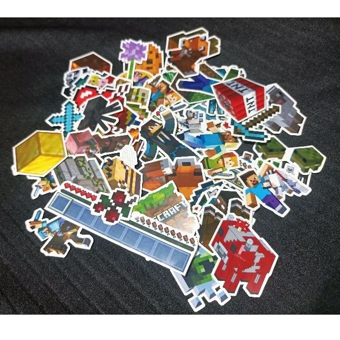 Jual 60PCS STICKER MINECRAFT | STICKER GAME MINECRAFT KARTUN | | Shopee ...