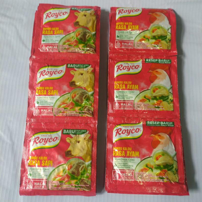 Jual Royco bumbu kaldu 8g, sapi & ayam isi12 | Shopee Indonesia