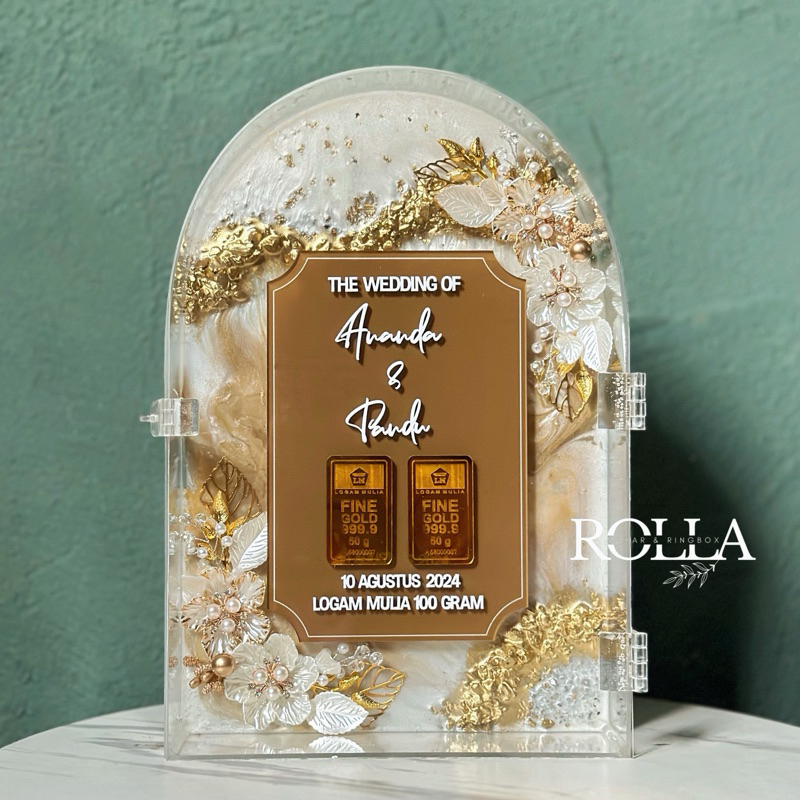 Jual MAHAR PERNIKAHAN RESIN SERI “SEJIWA” 30x20cm | Shopee Indonesia