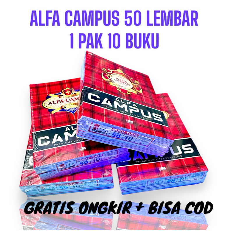 Jual Buku Tulis Alfa Campus 50 Lembar Boxy/Bigboss | Shopee Indonesia