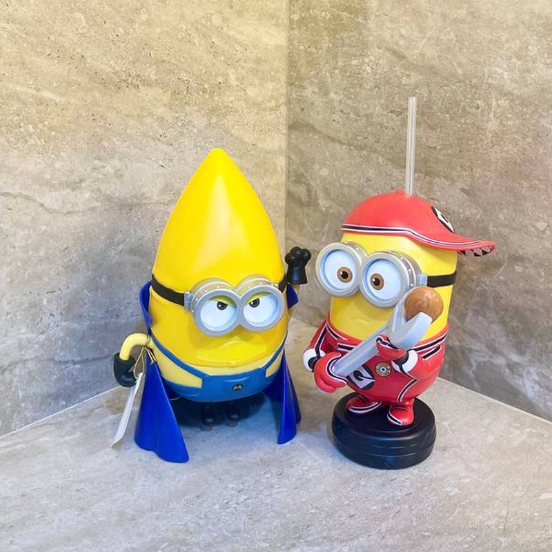 Jual Minion Pit Crew Ron Cup Include Sedotan Koleksi Figuran Tumbler ...