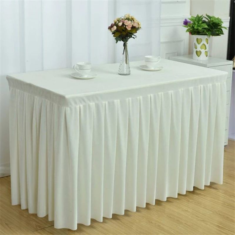 Jual Cover meja uk 200 x 100 cm tinggi 100 cm bahan kain filamin BISA ...