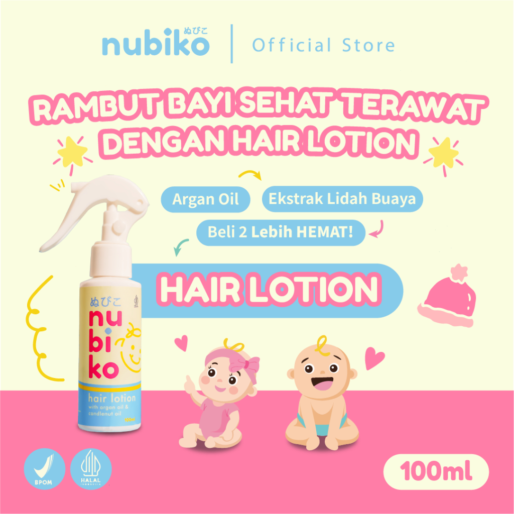 Jual Nubiko Hair Lotion | Argan Oil & Candlenut Oil baby | Rosemary Oil ...