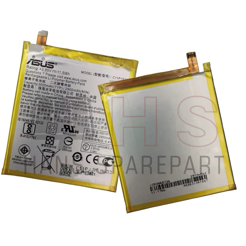 Jual C11P1511 BATERAI ASUS ZENFONE 3 5.5 / Z012DB, Z012D, Z012DA ...