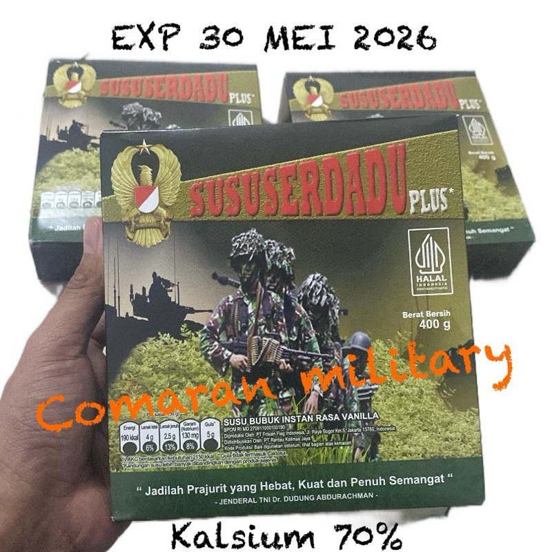 Jual SUSU SERDADU PLUS RASA IMUKAL FD3 RANSUM SERDADU EXP 31 MEI 2026 ...