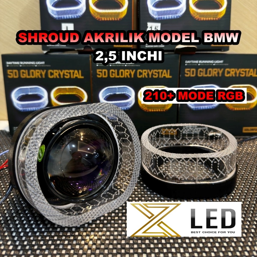 Jual ORIGINAL SHROUD BMW SPORT BULAT AKRILIK 5D CRYSTAL 2,5 INCH 210 ...